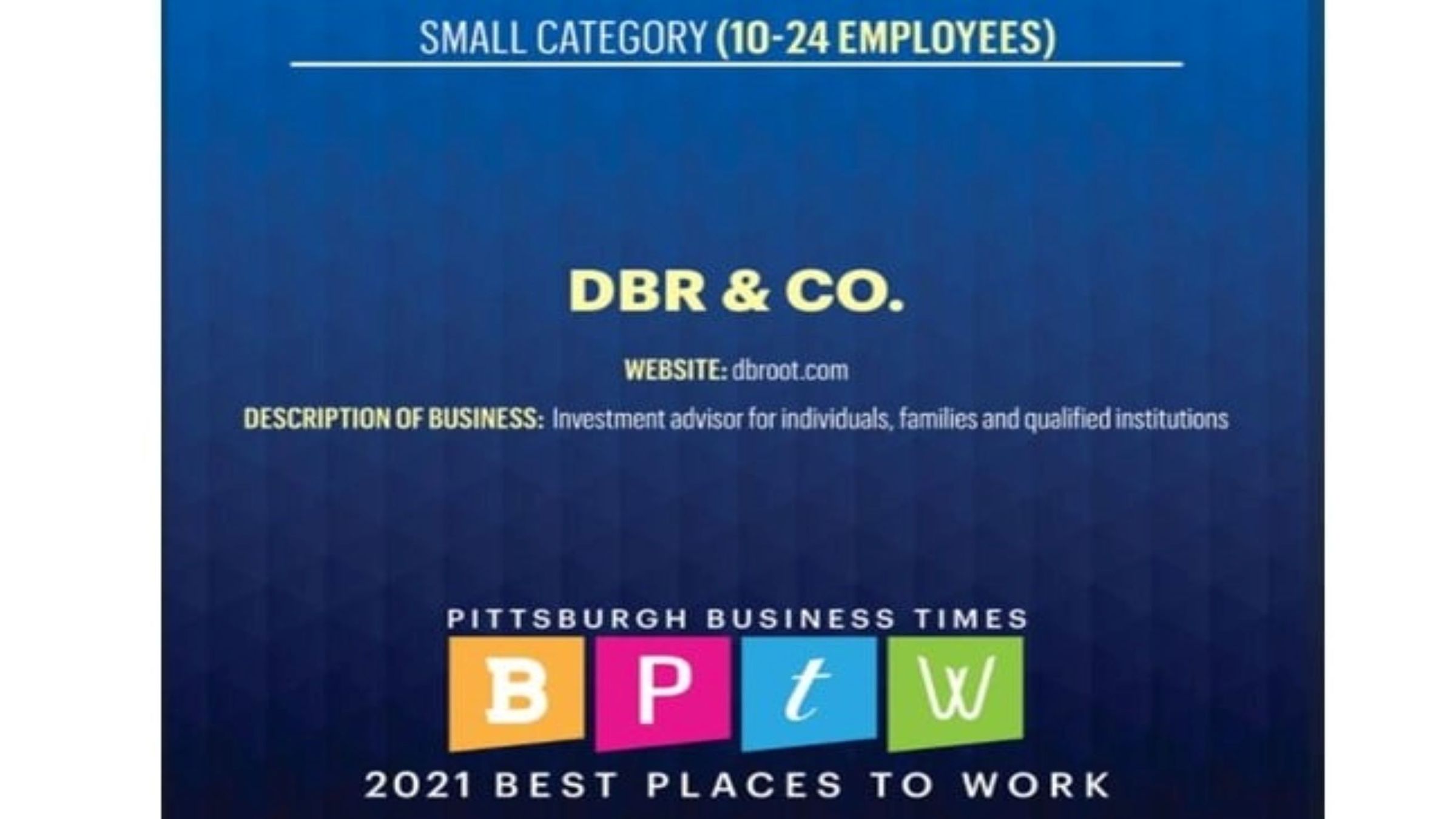 Resources | Congratulations to our entire team for making DBR & CO one of Pittsburgh's Best ...